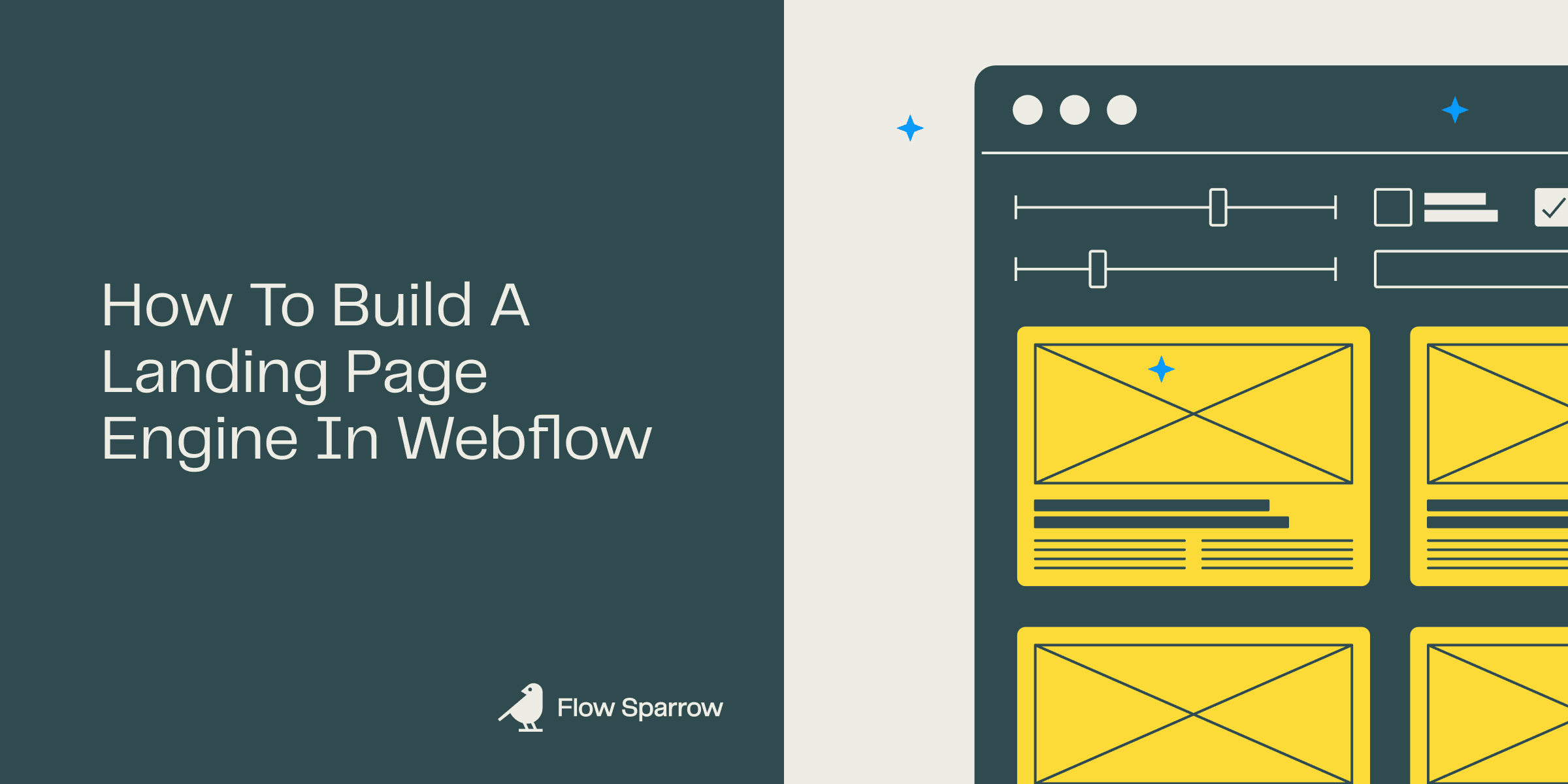 Flow Sparrow | Mastering Webflow's Landing Page Engines: Building Efficiently with Symbols